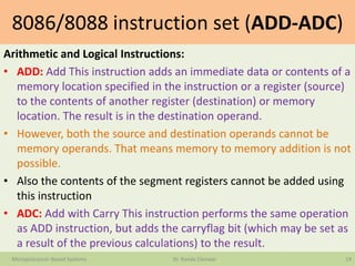 Microprocessors-based systems (under graduate course) Lecture 3 of 9 ...