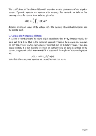 signal and system Lecture 3 | DOCX | Physics | Science
