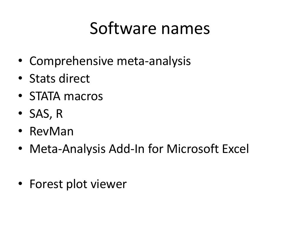 Comprehensive meta analysis version 2 - vilpress Comprehensive meta analysis version 2 - vilpress