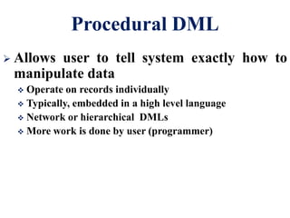 Database systems - Chapter 2 (Remaining) | PPTX
