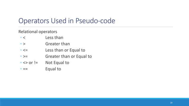 Pseudocode | PPTX