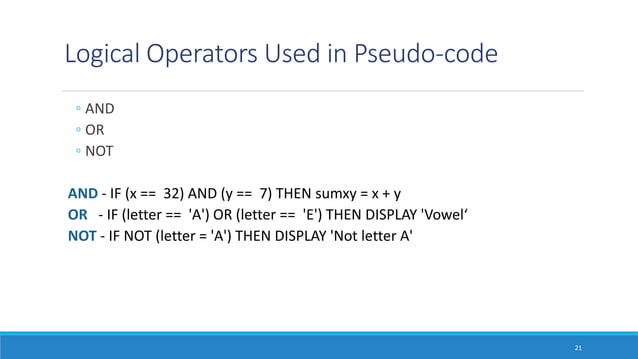 Pseudocode | PPT