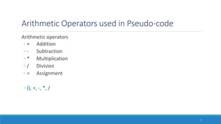 Pseudocode | PPTX