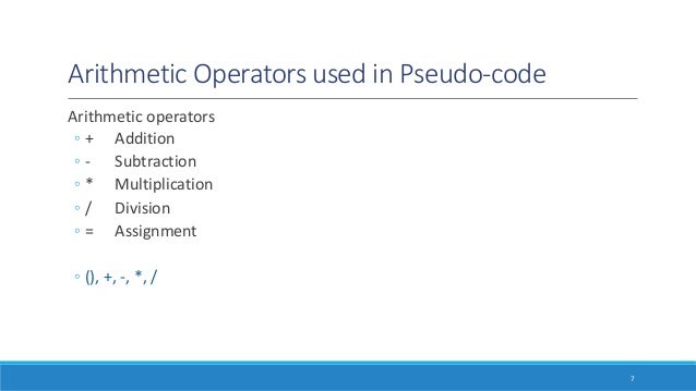 Pseudocode