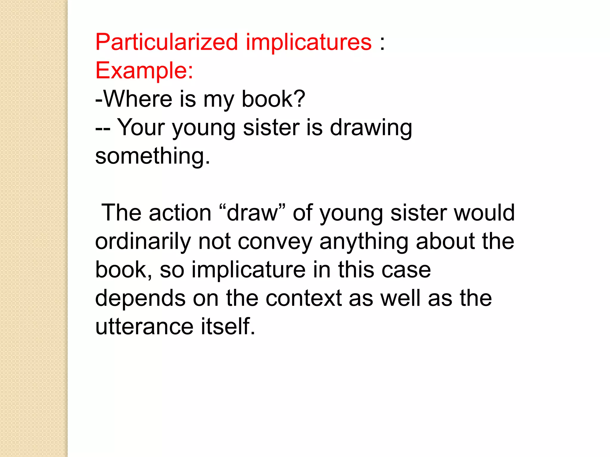 Lecture 3 implicature | PPTX