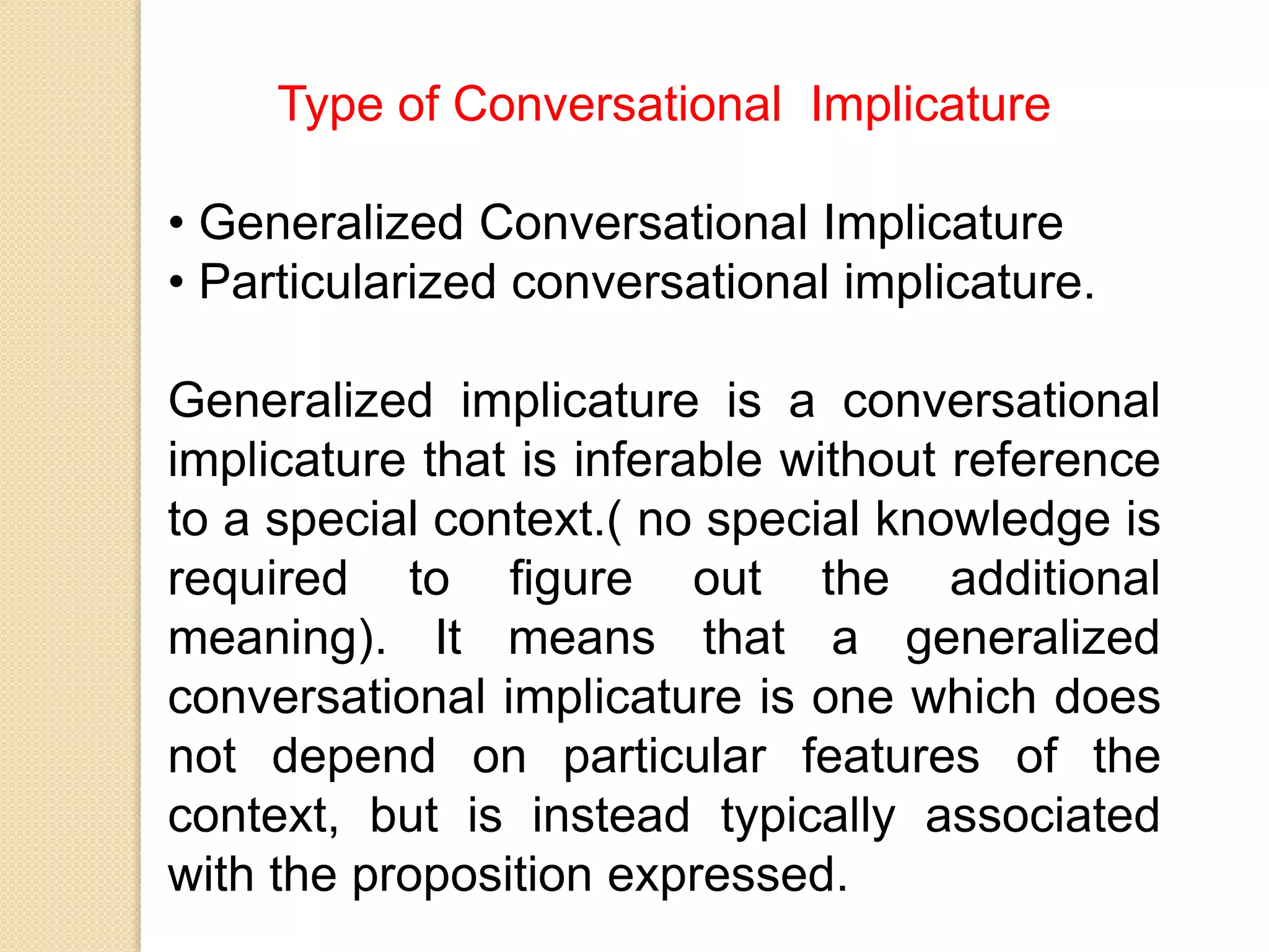 Lecture 3 implicature | PPTX