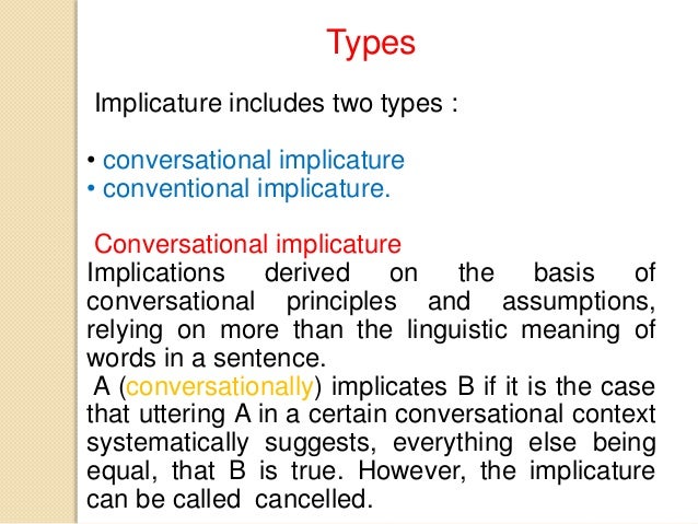 Lecture 3 implicature
