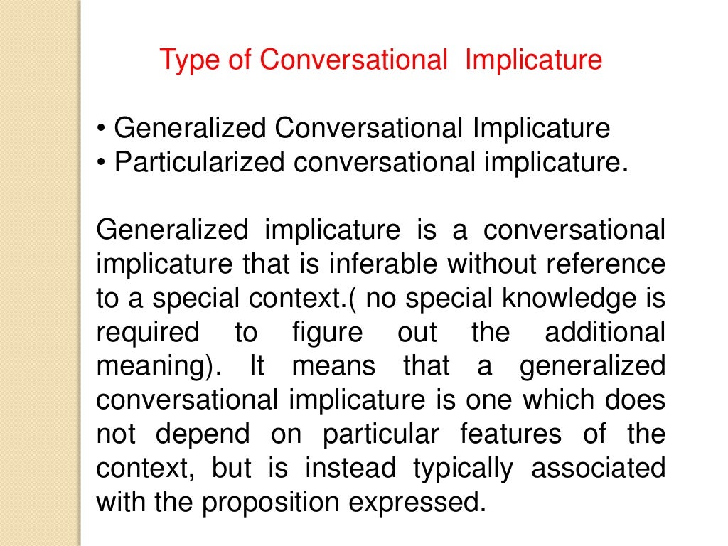 Lecture 3 implicature