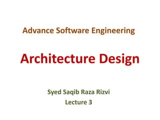 Architecture Design | PPT