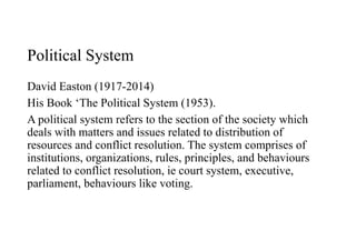 What is political System? | PDF