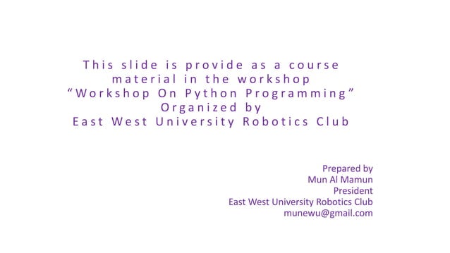 Lecture 3.1 python loop 1 (ewurc) | PPTX | Programming Languages | Computing