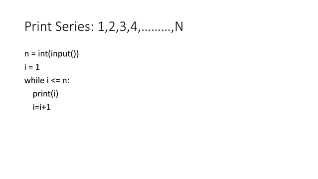Lecture 3 1 Python Loop 1 Ewurc Ppt
