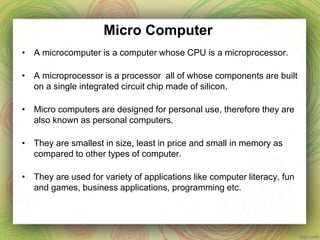 Introduction to Computers Lecture # 3 | PPTX