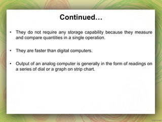 Introduction to Computers Lecture # 3 | PPTX