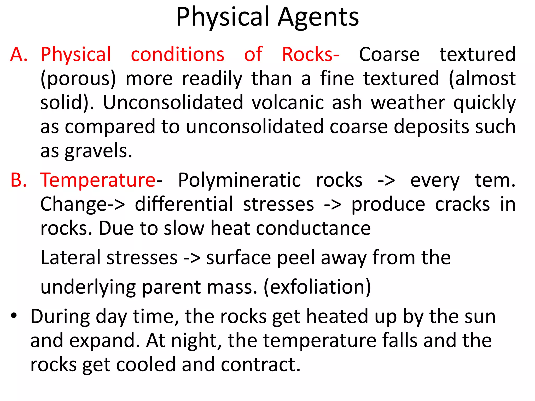 weathering of Rocks and minerals | PPTX