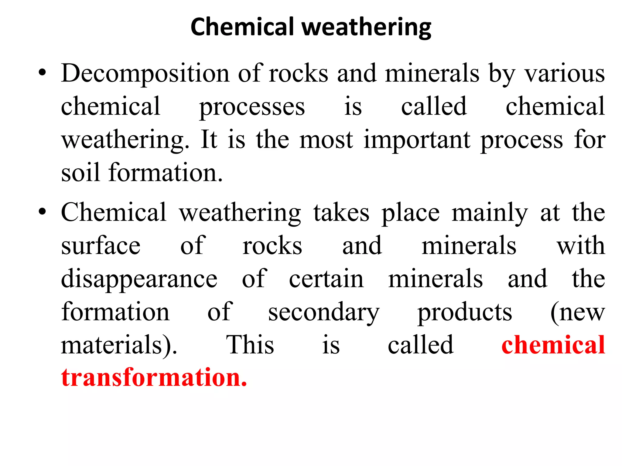 weathering of Rocks and minerals | PPTX