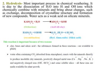 weathering of Rocks and minerals | PPTX