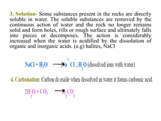 weathering of Rocks and minerals | PPTX