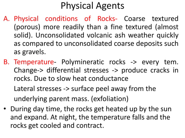 weathering of Rocks and minerals | PPTX