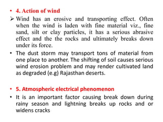 weathering of Rocks and minerals | PPTX