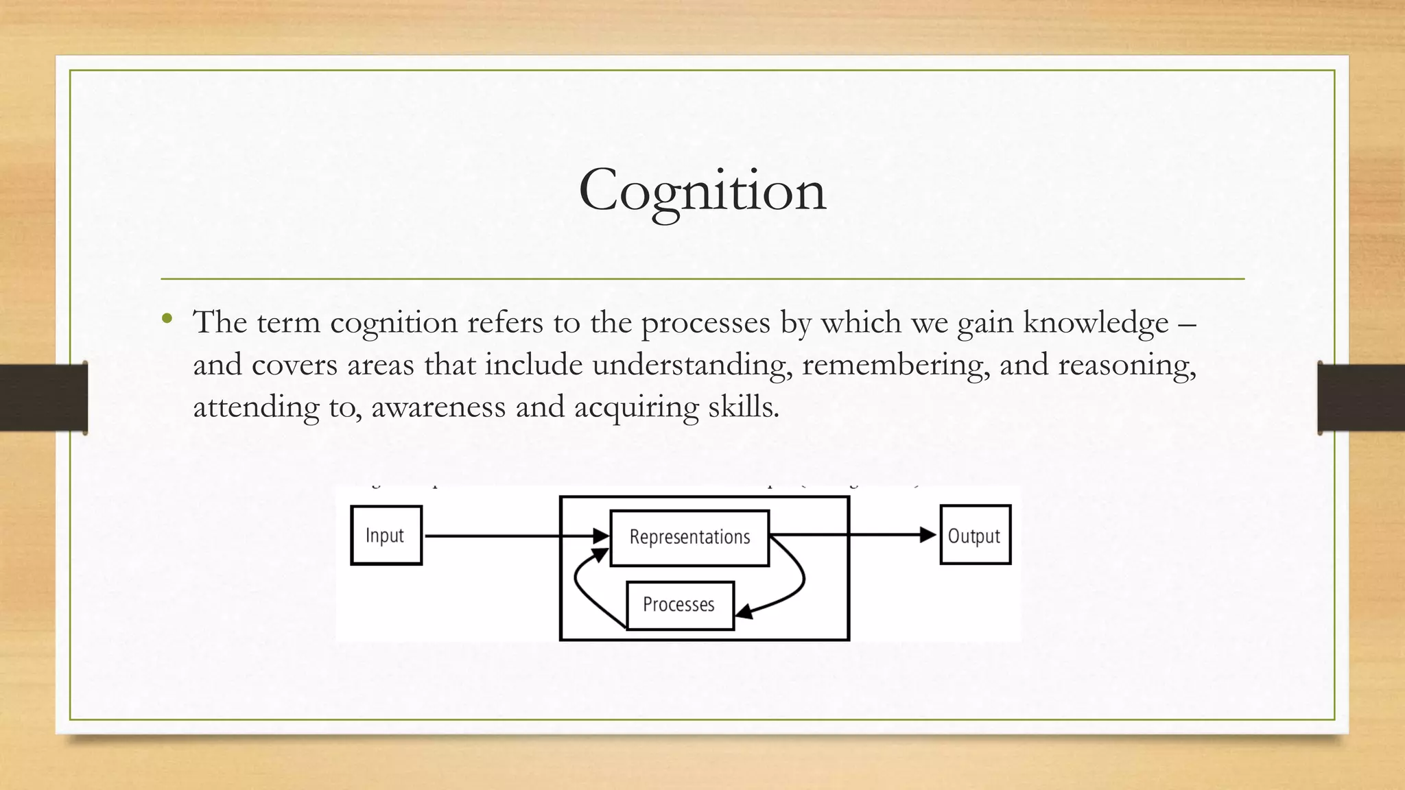 Cognition, information processing, perception and attention | PPTX