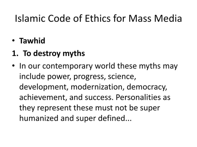 Islamic Code of Ethics | PPTX