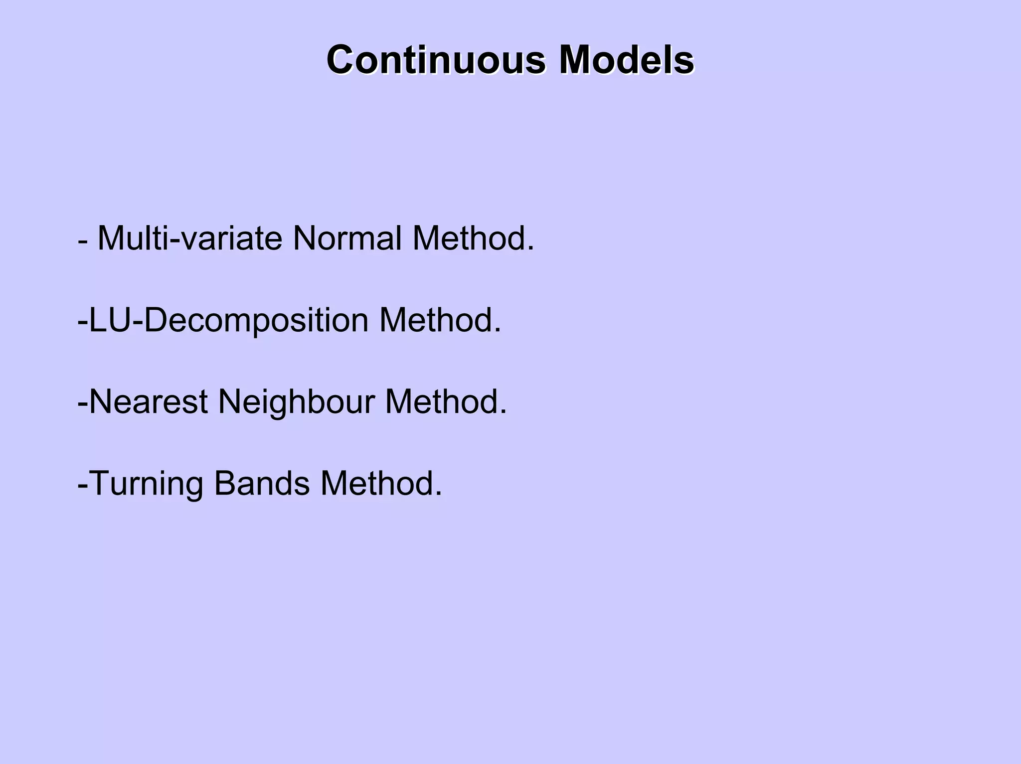 Lecture 3 Stochastic Hydrology Pdf Physics Science