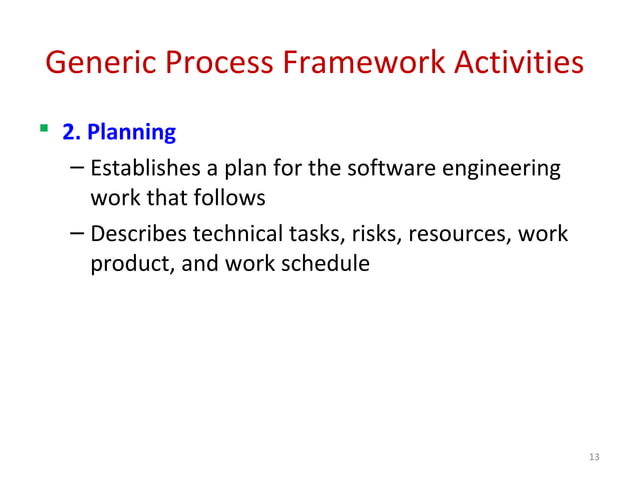 Software Engineering (Software Process: A Generic View) | PPT