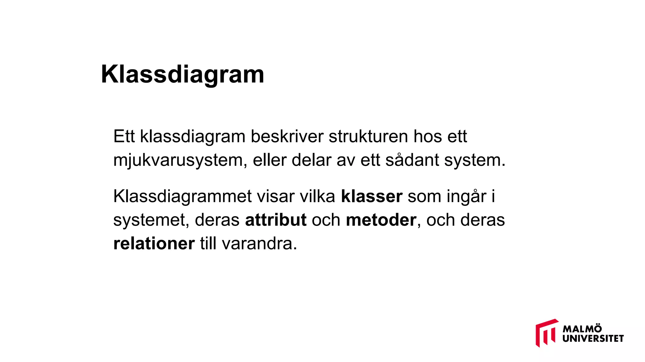 Introduktion till UML, OOAD & OOP, del 2 | PDF