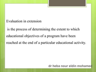 Extension Program Evaluation | PDF