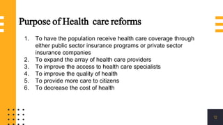 Health Care Reforms in India | PPTX