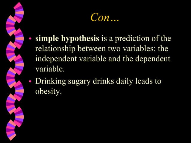 VARIABLES AND HYPOTHESES | PPTX