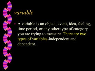 VARIABLES AND HYPOTHESES | PPTX
