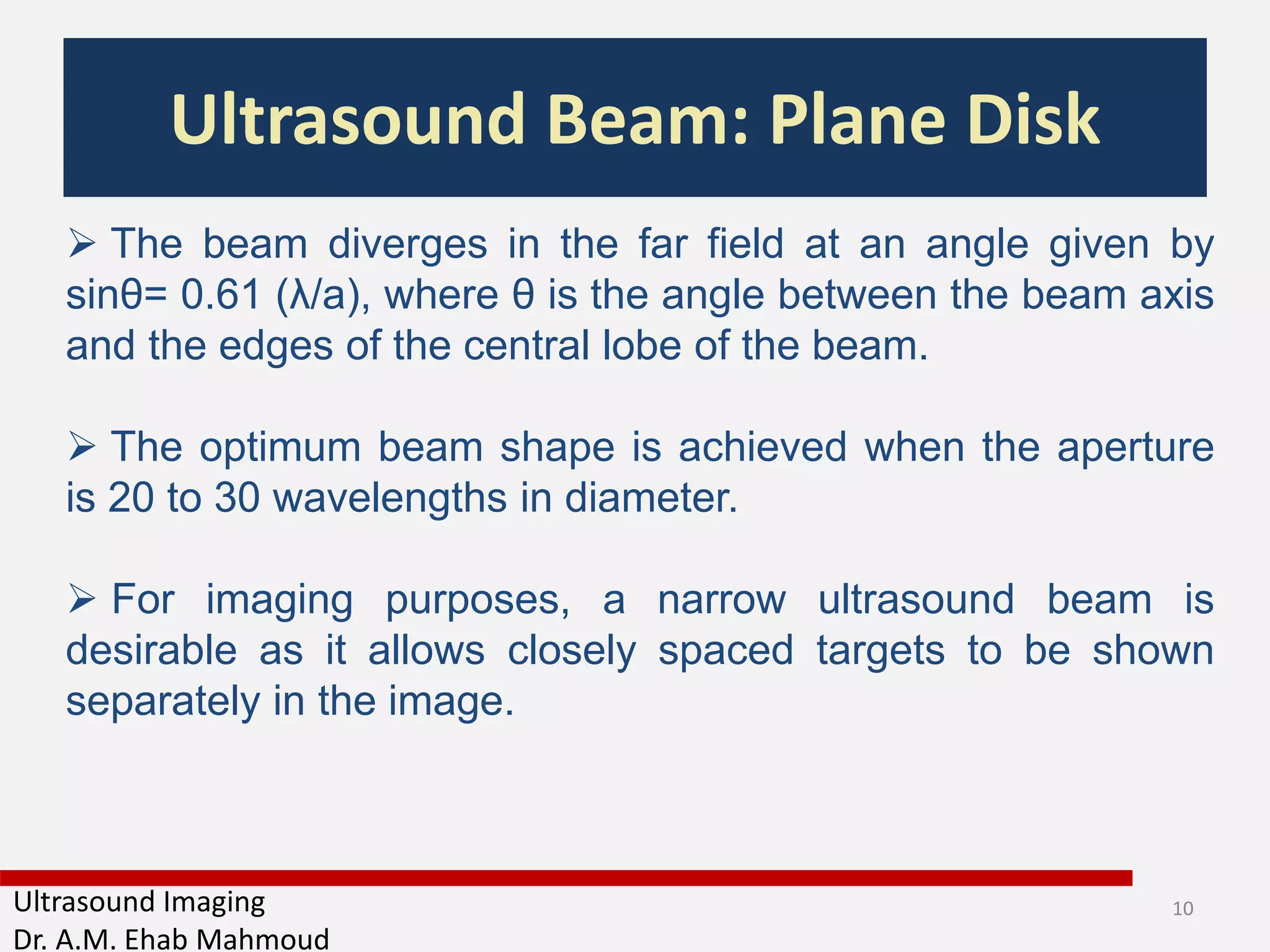 Medical Equipment Ultrasound Lecture 3 | PDF