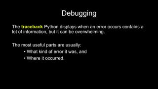 Python Lecture 3 | PPT