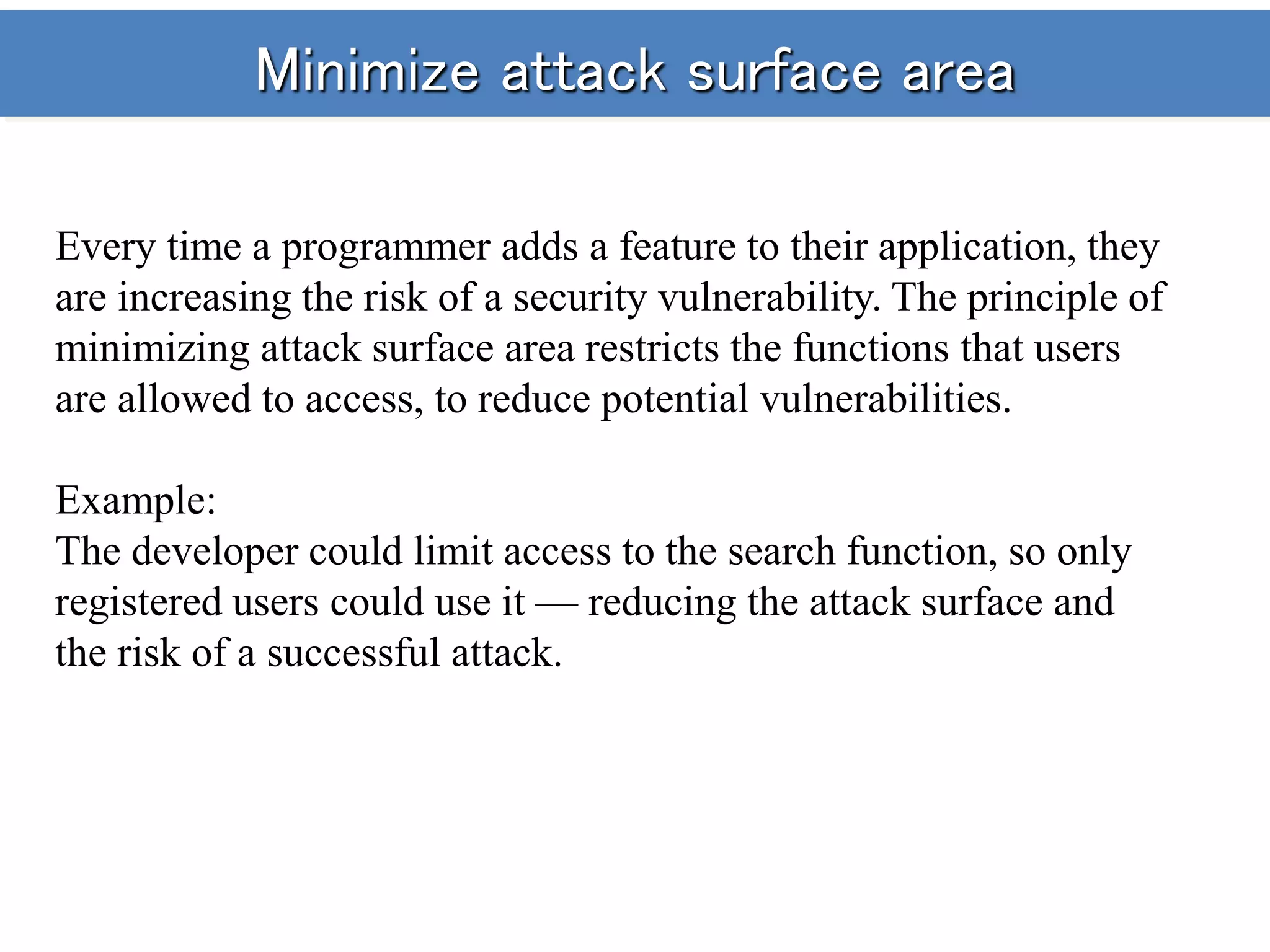 Principles for Secure Design and Software Security | PDF