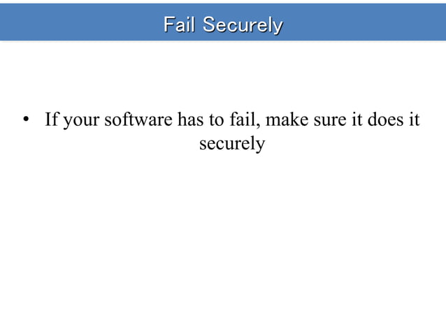 Principles for Secure Design and Software Security | PDF