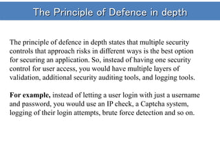 Principles for Secure Design and Software Security | PDF