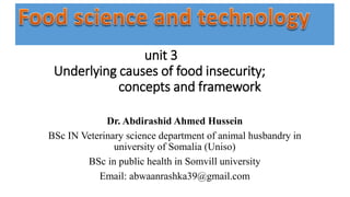 Lecture 3 food insecurity | PPTX