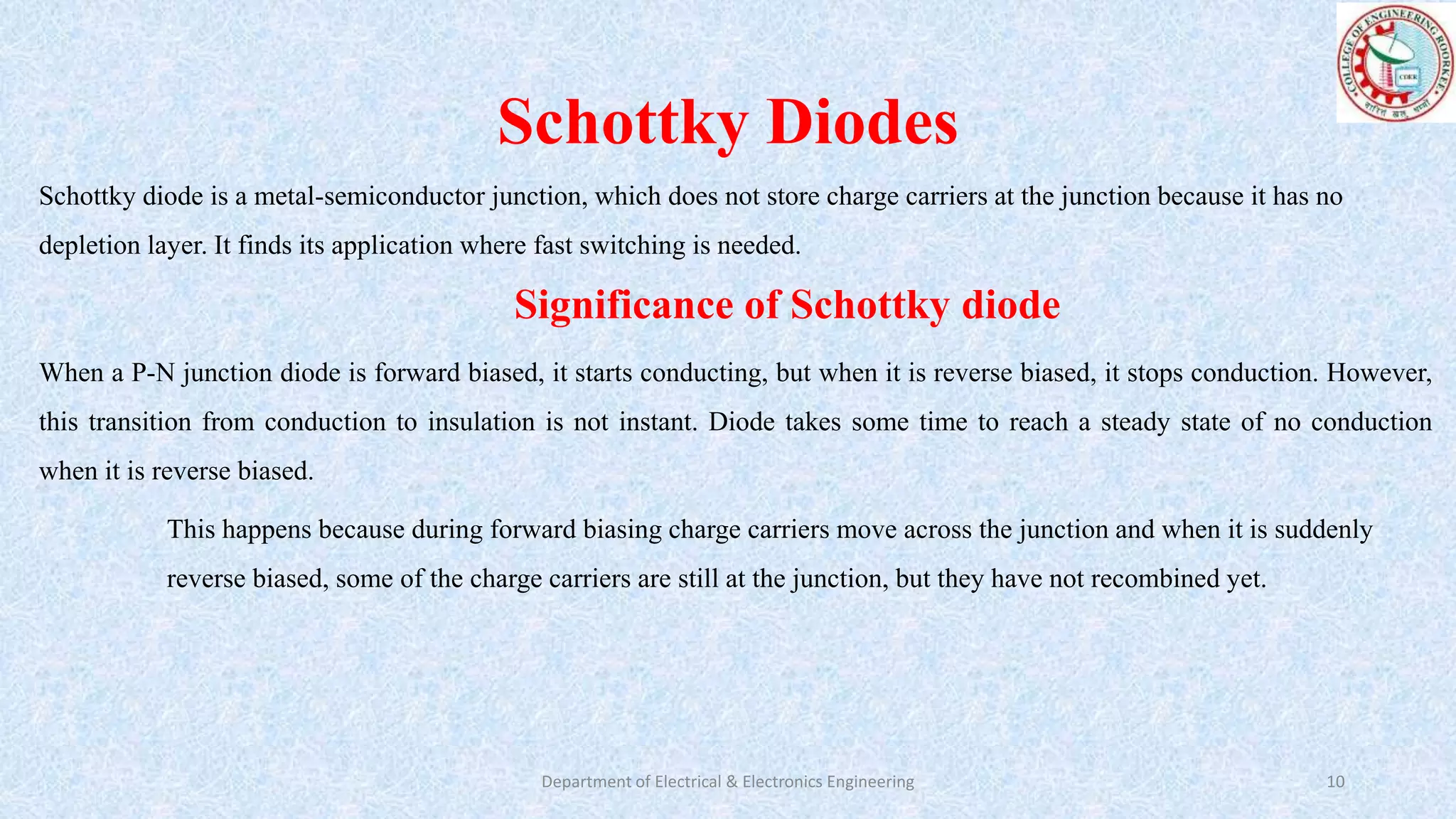 Lecture 3 Types of Power Diodes | PPT