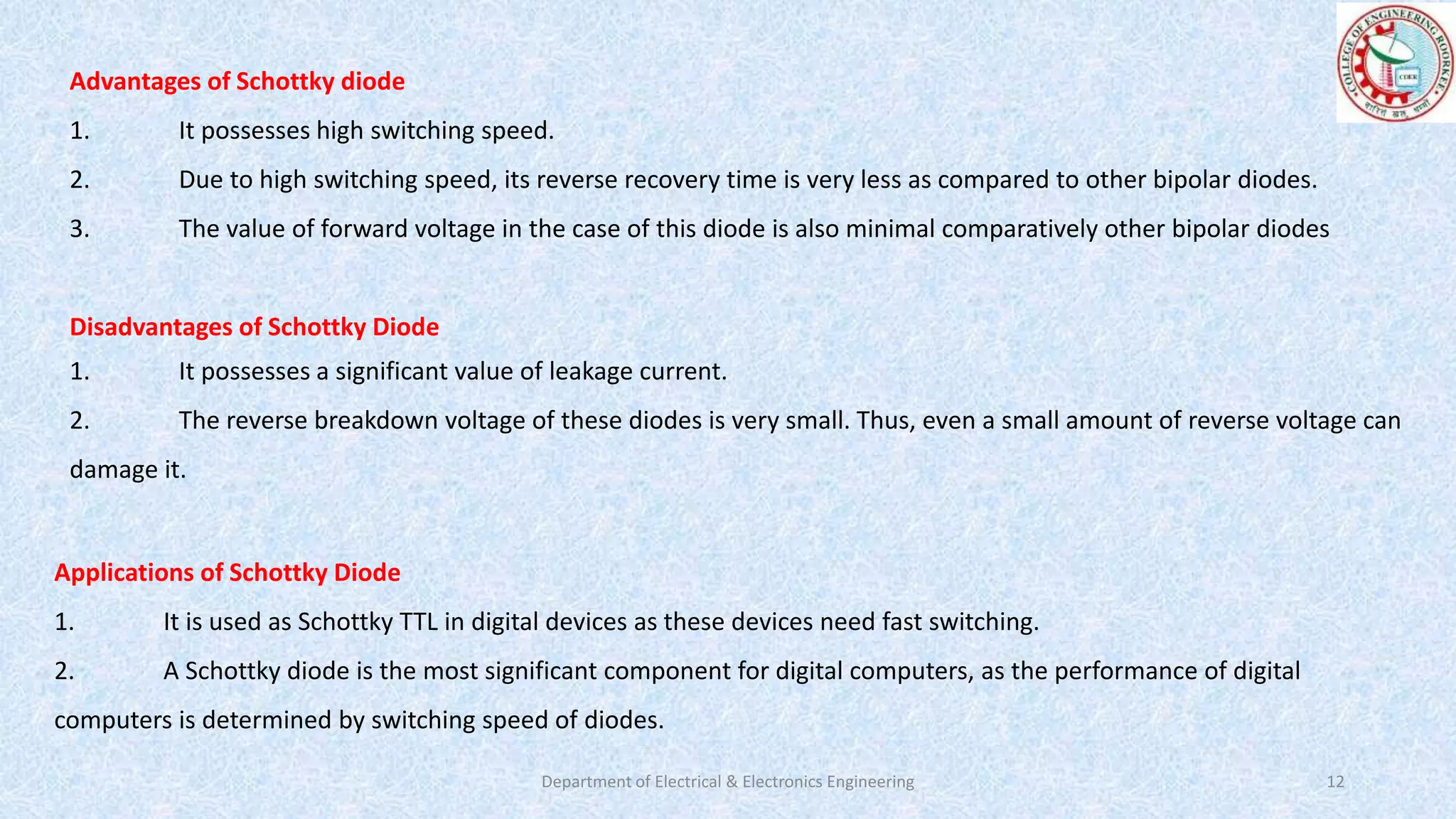 Lecture 3 Types of Power Diodes | PPT