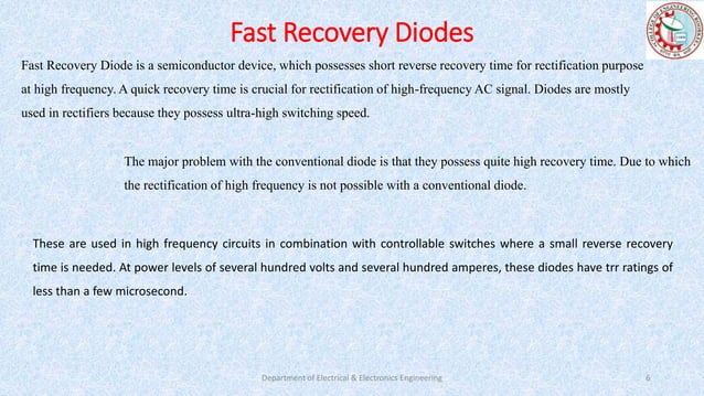 Lecture 3 Types of Power Diodes | PPT