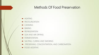 Food Processing And Preservation: Methods And Legislation | PPT