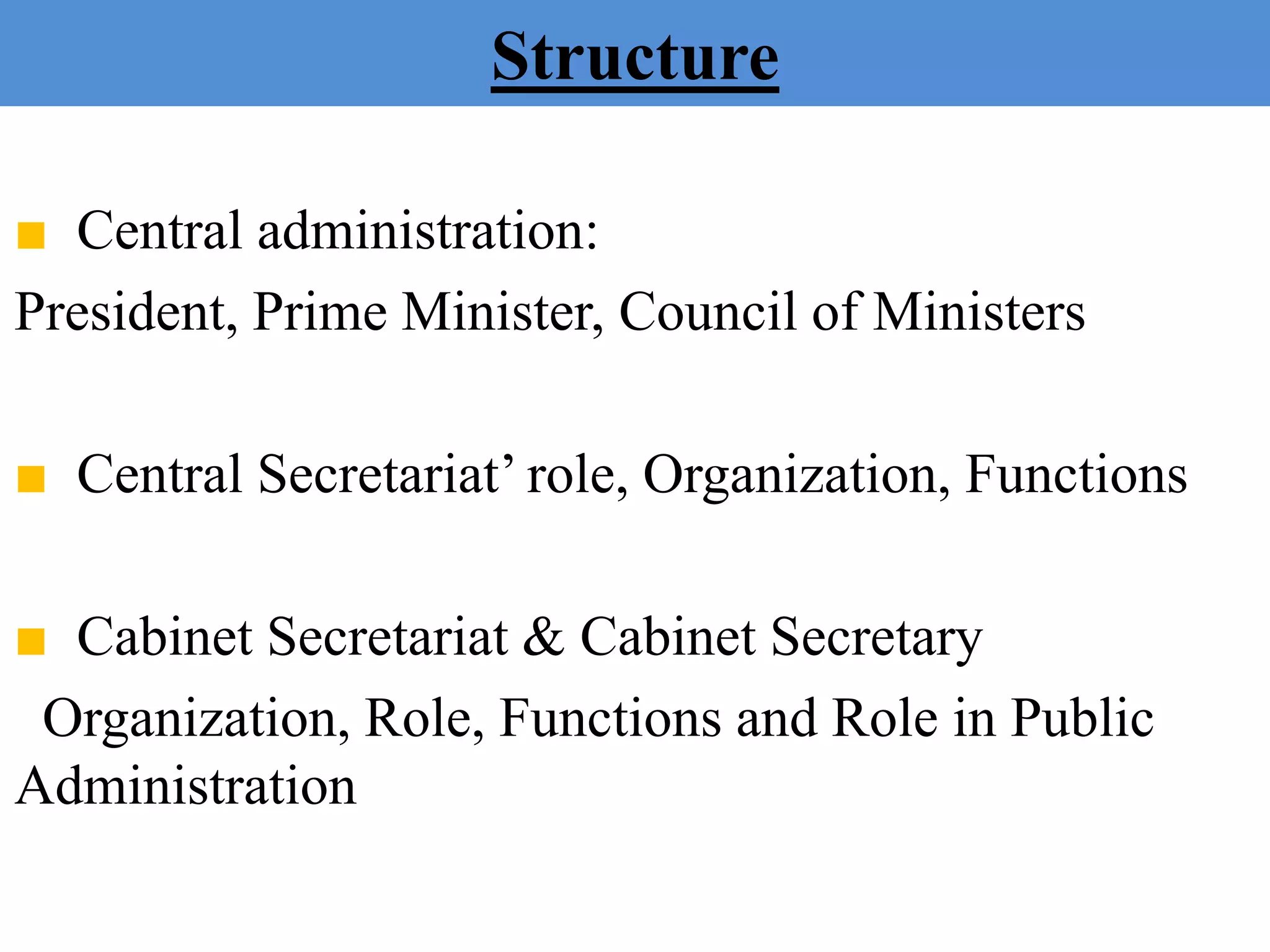 Administration at the Union Level | PDF