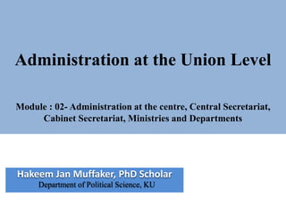 Administration at the Union Level | PDF
