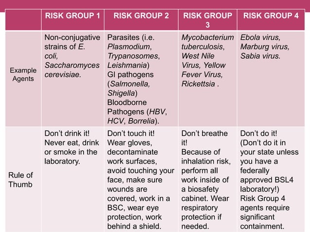 Lecture 3: biosafety levels | PPT