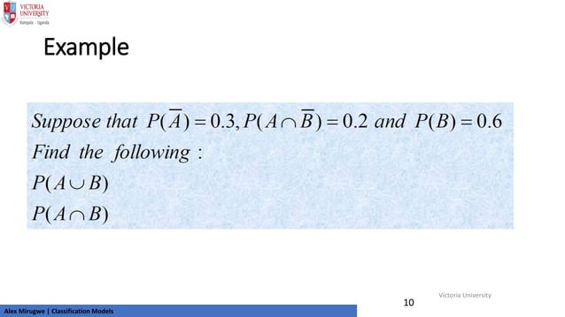 Machine Learning (Classification Models) | PPTX