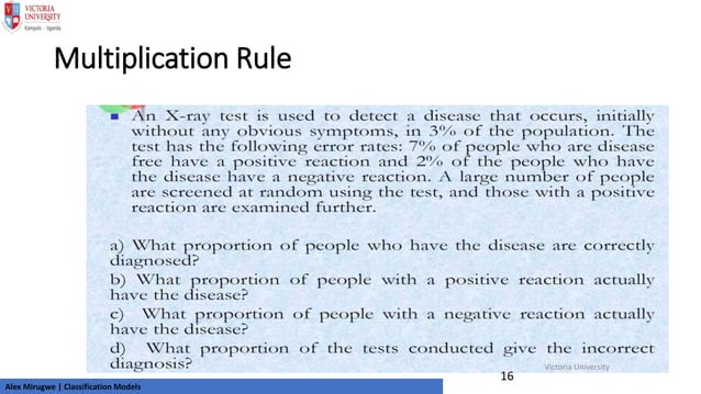Machine Learning (Classification Models) | PPTX