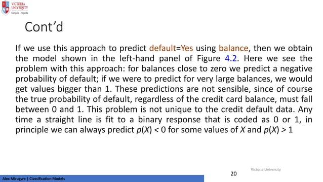 Machine Learning (Classification Models) | PPTX