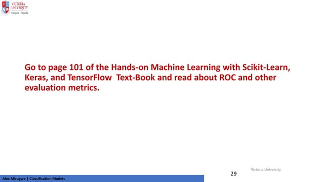 Machine Learning (Classification Models) | PPTX